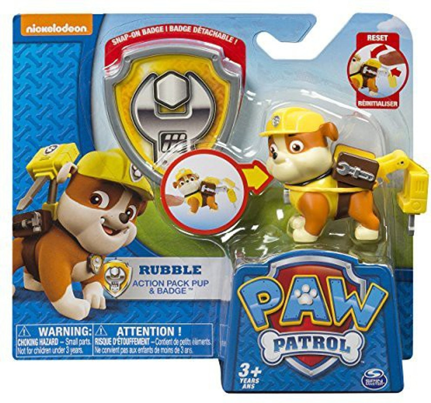 Paw Patrol Badges Rubble