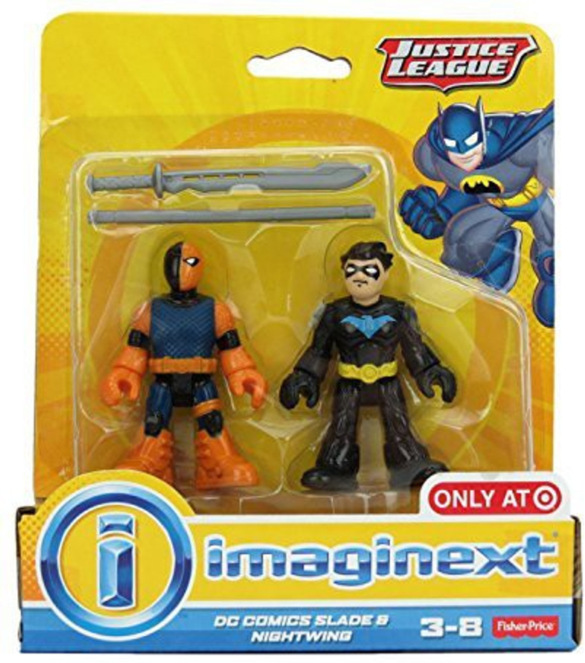 Imaginext Justice League Exclusive Figures DC Comics Slade Nightwing 2 Pack Justice League Exclusive Figures DC Comics Slade Nightwing 2 Pack Buy Action Figures toys in India. shop for Imaginext