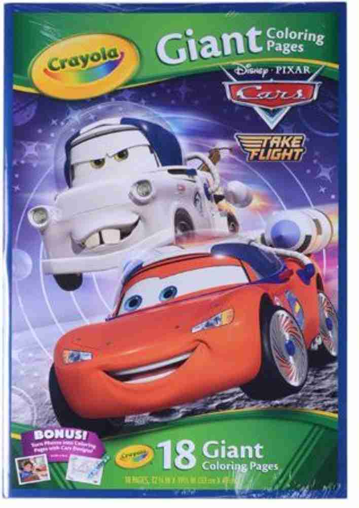 crayola giant coloring pages cars