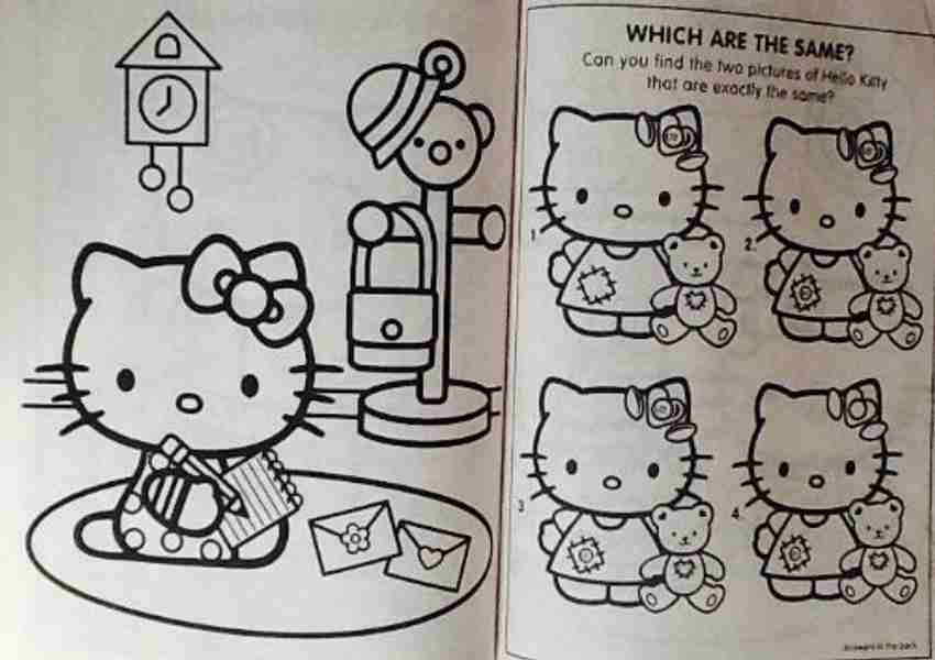 hello kitty coloring book with 400 pages