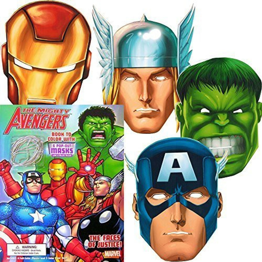 avengers faces coloring pages