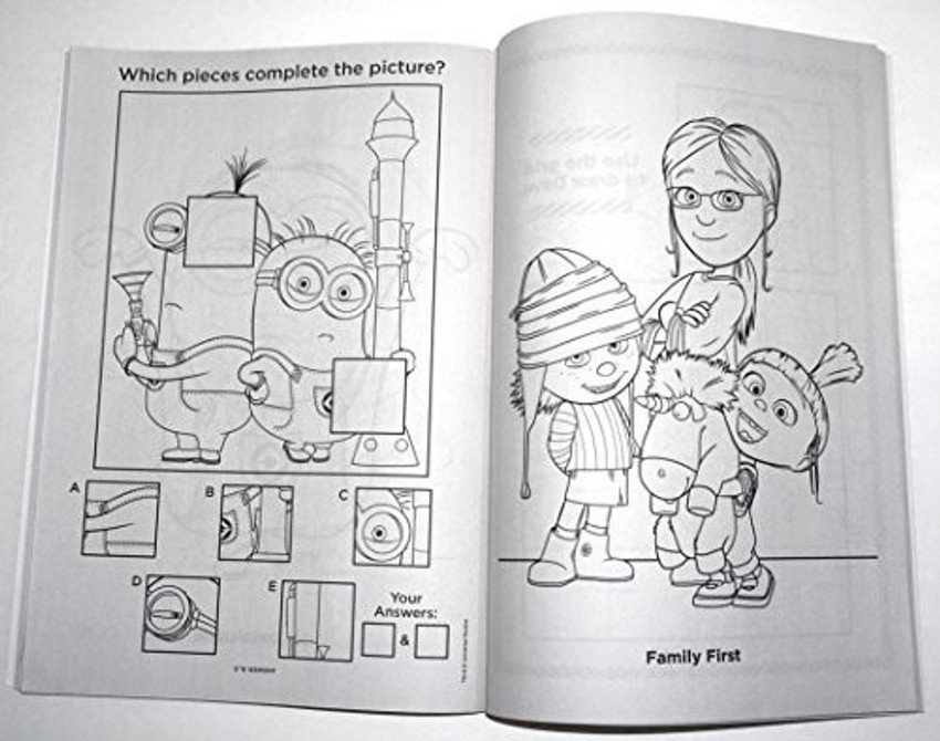 minions family coloring pages