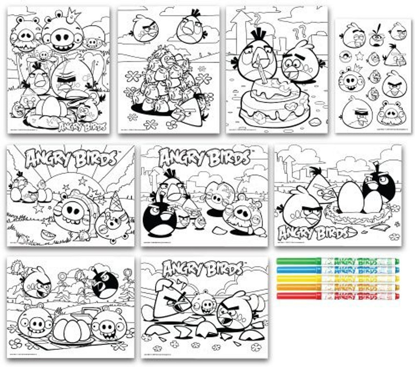 angry birds seasons coloring pages