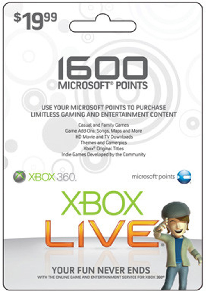 Card For Xbox 360 Online