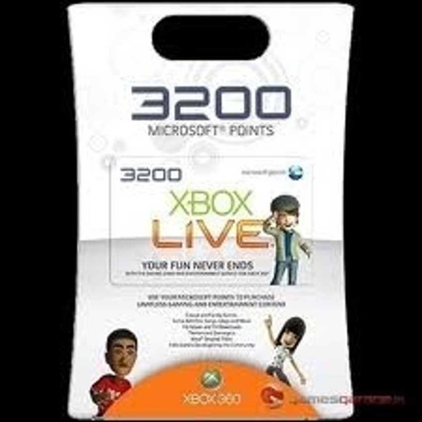 Xbox Microsoft Points Card