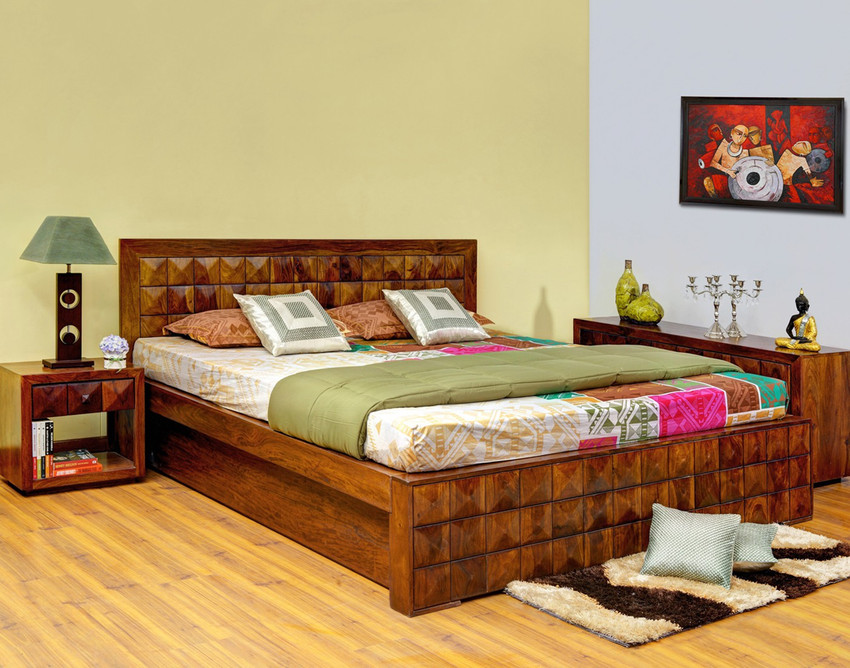 Evok king size bed with storage store