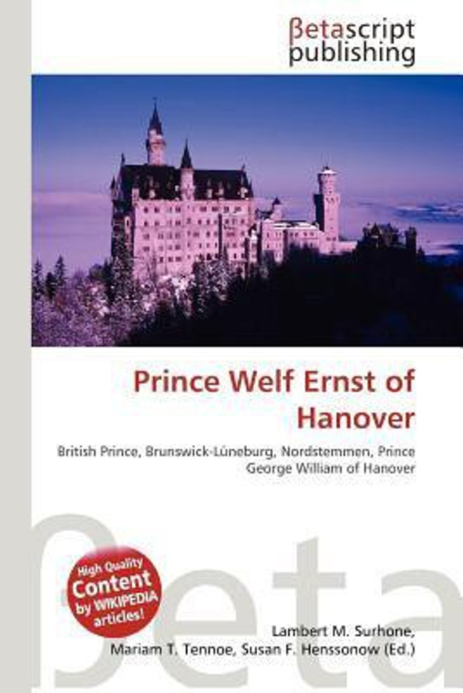 Prince Welf Ernst Of Hanover