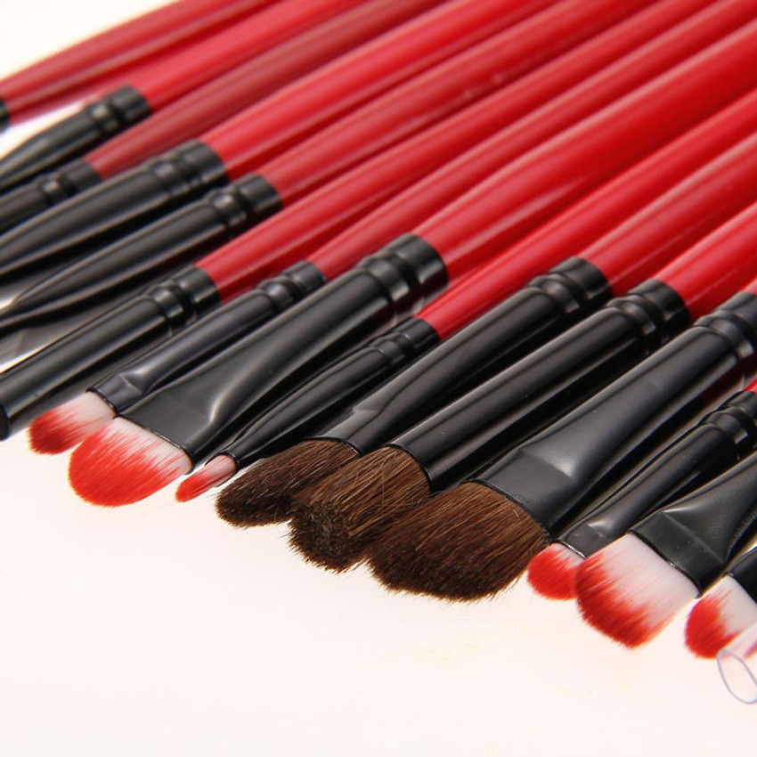 Red And Black Makeup Brushes | Saubhaya Makeup