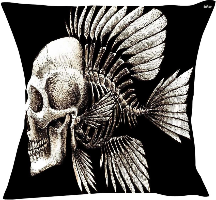 Abstract Fish Skeleton Drawing