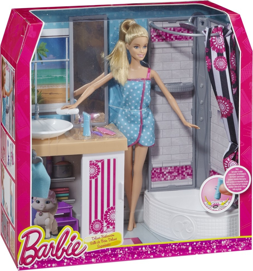 Barbie Doll Bathroom Set