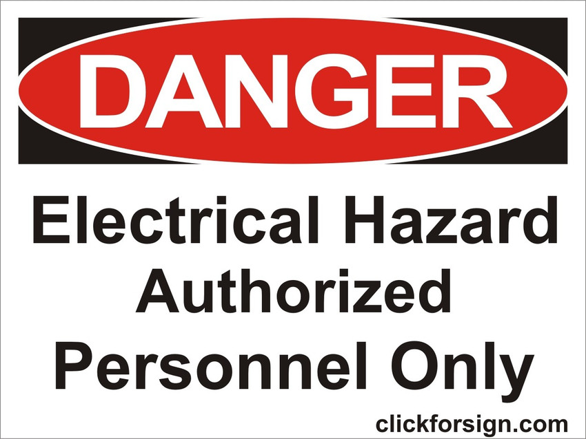 Electrical Danger Sign Boards