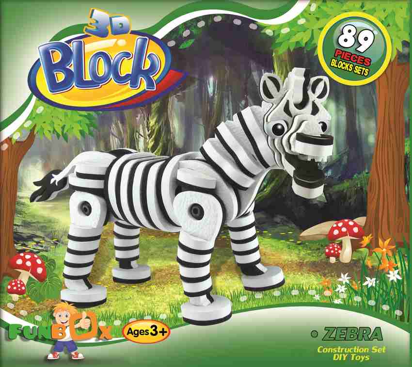FUNBOX TOYS 3D Block Animal Set ZEBRA 3D Block Animal Set ZEBRA Buy ZEBRA toys in India. shop for FUNBOX TOYS products in India. Flipkart