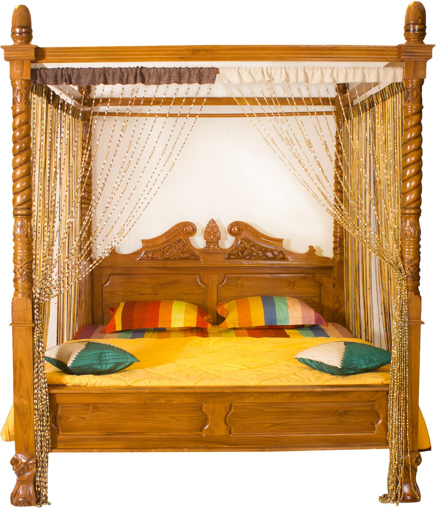 Wood Pecker Solid Wood King Bed Price in India Buy Wood Pecker Solid Wood King Bed online at Flipkart
