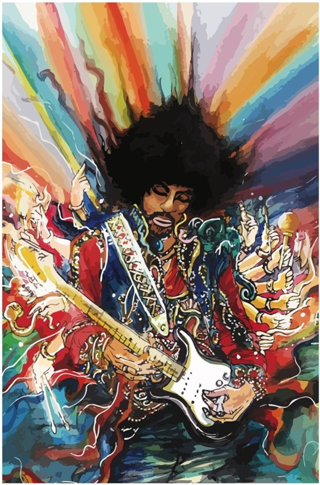 Jimi Hendrix Abstract Art