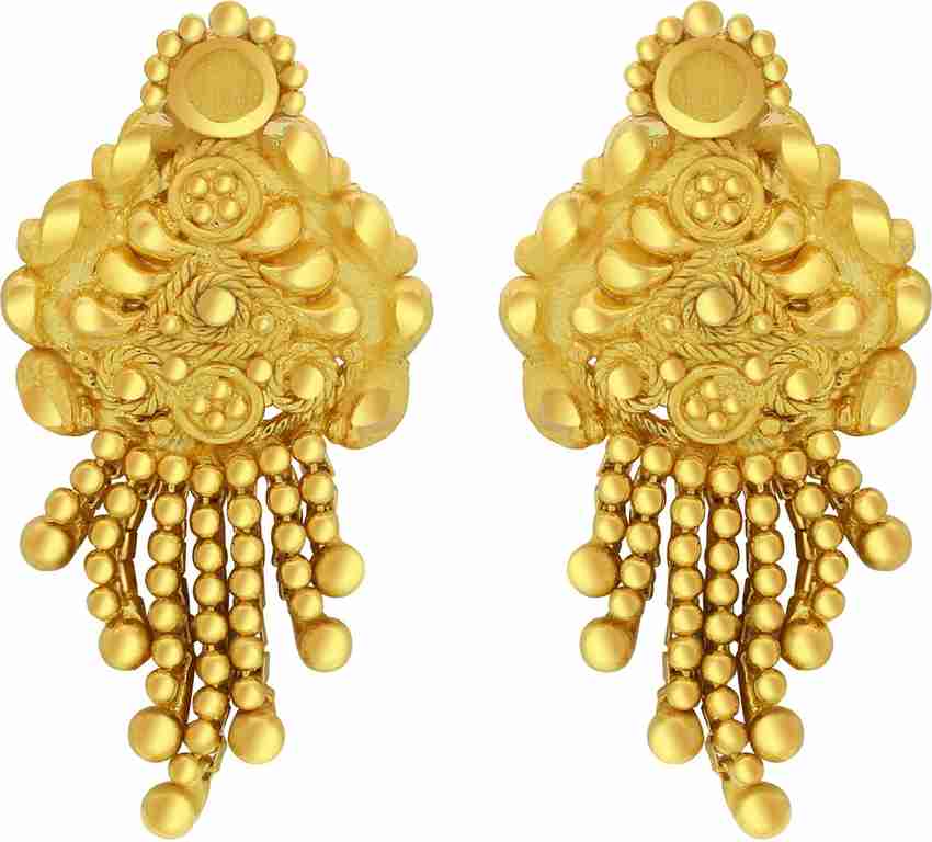Joyalukkas Yellow Gold 22kt Stud Earring Price in India Buy Joyalukkas Yellow Gold 22kt Stud Earring online at Flipkart