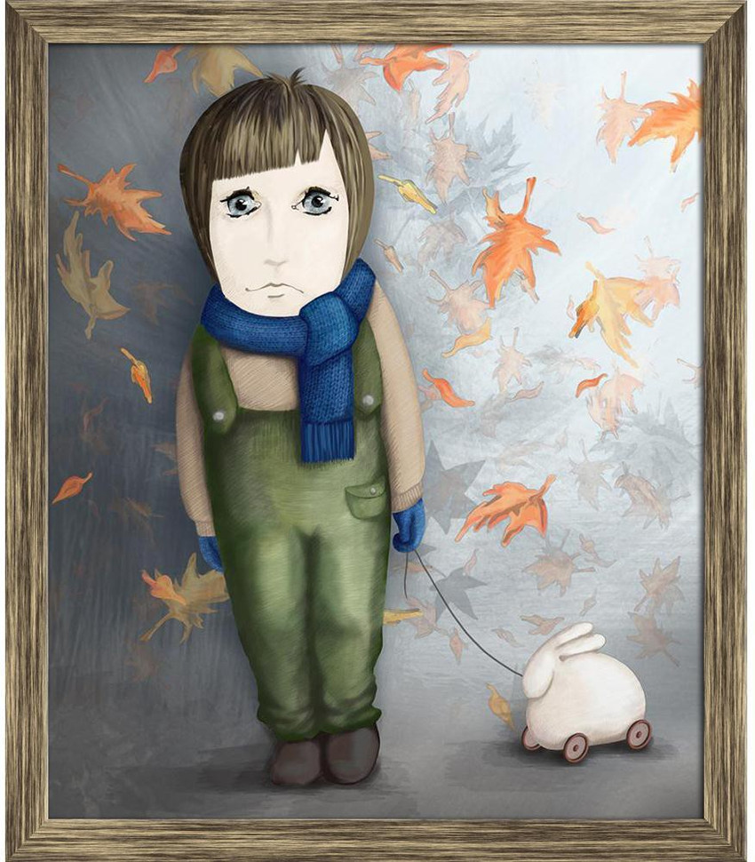Sad Little Girl Art