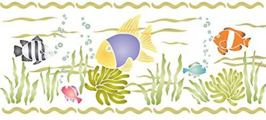 Tropical Fish Stencils