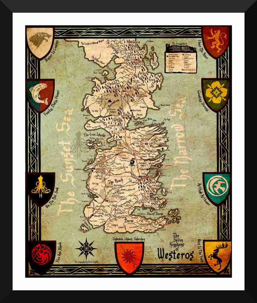 Westeros Map Poster