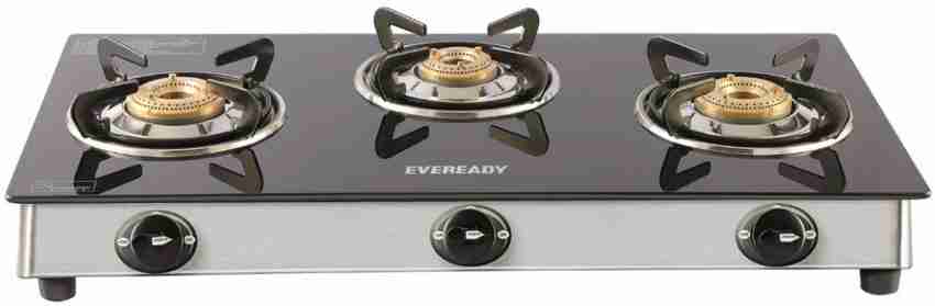 EVEREADY TGC 3B RV Glass Stainless Steel Brass Manual Gas Stove Price in India Buy EVEREADY TGC 3B RV Glass Stainless Steel Brass Manual Gas Stove online at Flipkart