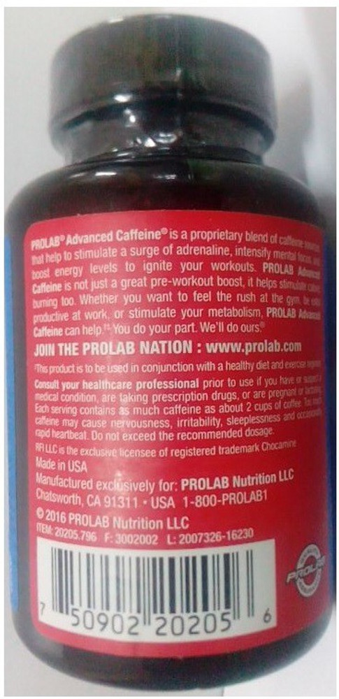 Prolab Caffeine Tablets