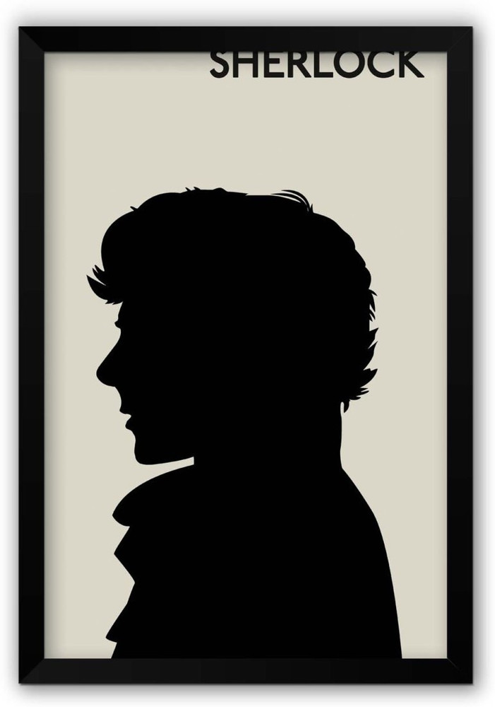 Sherlock Holmes Silhouette Poster