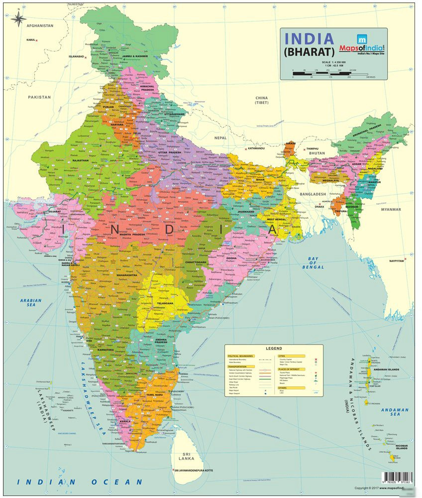 Political Map Of India Mappr, 51% OFF