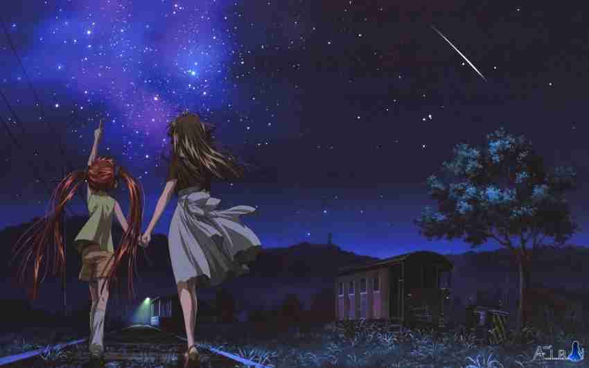 Anime Shooting Stars Wallpapers Anime, Original, Fish, Night,