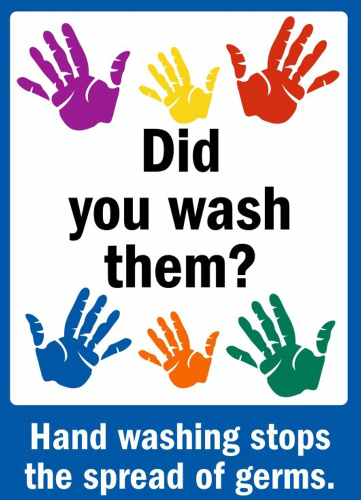 Funny Washing Hands Poster