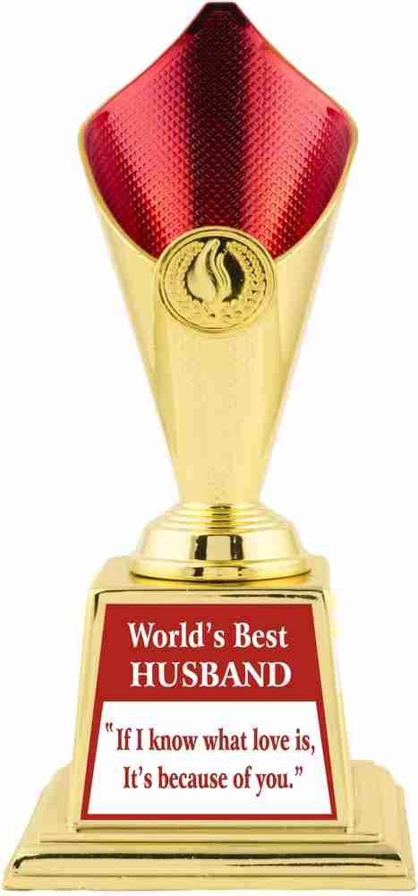 Worlds Best Husband Trophy Send Snickers Chocolates With Greatest