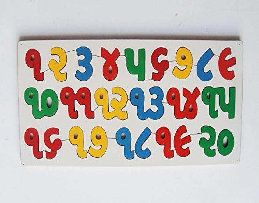 Gujarati Numbers 1 20