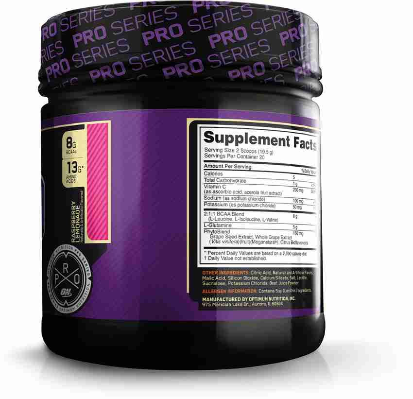 Optimum Nutrition Pro Bcaa Unflavored 20 Servings