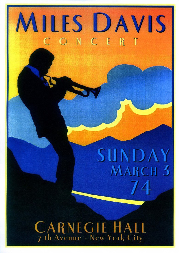 Miles Davis Concert Poster