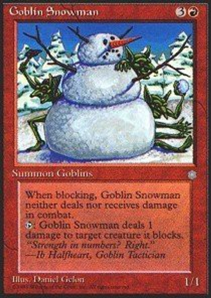 Ice Block Snowman