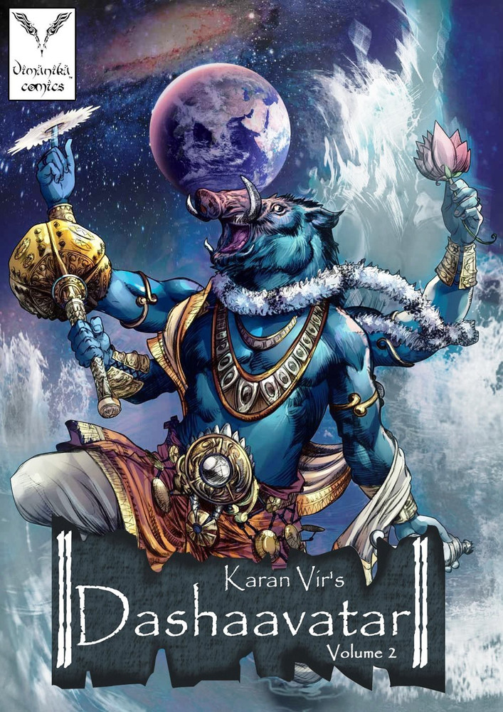 Varaha Avatar Of Lord Vishnu Varaha Avatar Pata Painting On Patti
