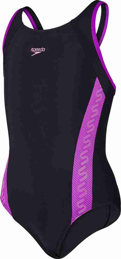 SPEEDO Monogram Muscleback Solid Girls Swimsuit Buy Black Diva Princess Pink SPEEDO Monogram Muscleback Solid Girls Swimsuit Online at Best Prices in India Flipkart