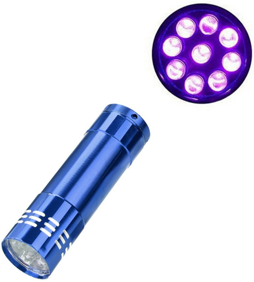 ACUTAS Blue Mini Aluminum UV Ultra Violet 9 LED Flash light Torch Light Lamp Torch Price in India Buy ACUTAS Blue Mini Aluminum UV Ultra Violet 9 LED Flash light Torch