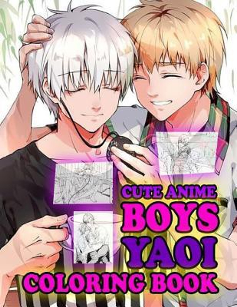 manga boys coloring and drawing pages