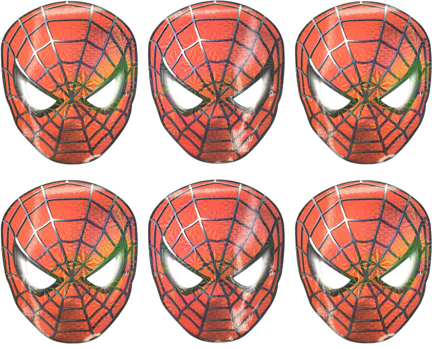 Spiderman Face Mask Template