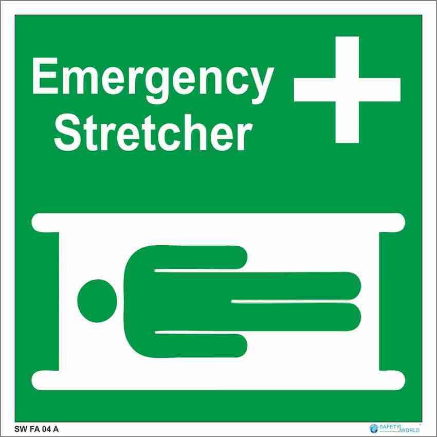 Emergency Stretcher Sign