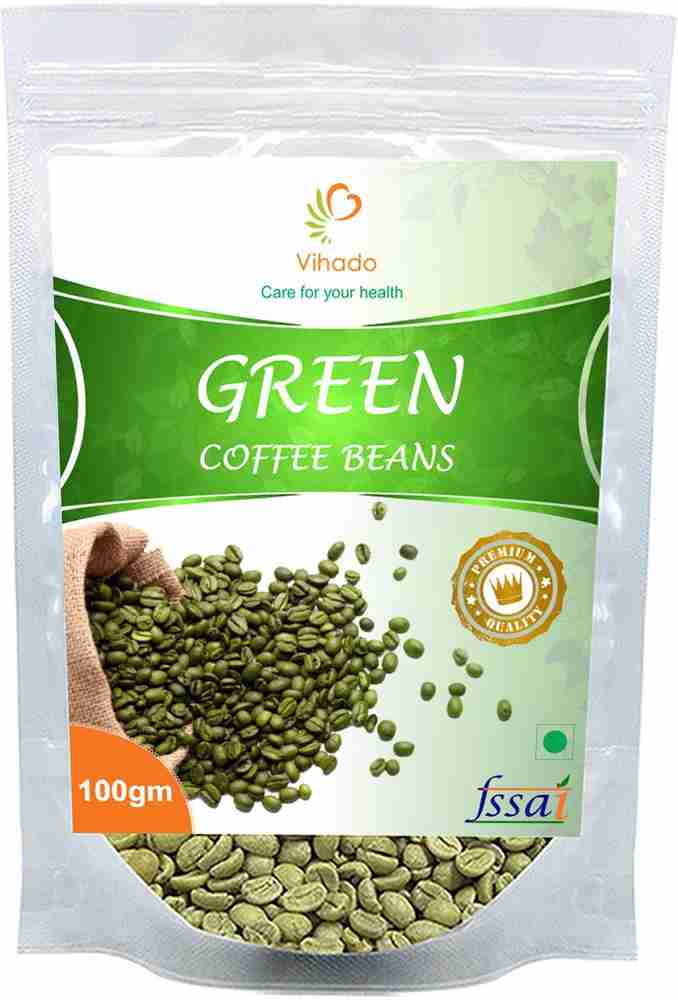 Vihado Premium Green Coffee Beans 100 Pure Natural 1 Pack of 100g Instant Coffee Price in India Buy Vihado Premium Green Coffee Beans 100 Pure Natural 1