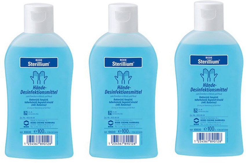 Price in India Buy Sterillium Best quality 100 ML For Home Hospital Use Pack OF 3 Hand Sanitizer Bottle Online In India Reviews Ratings Features Flipkart