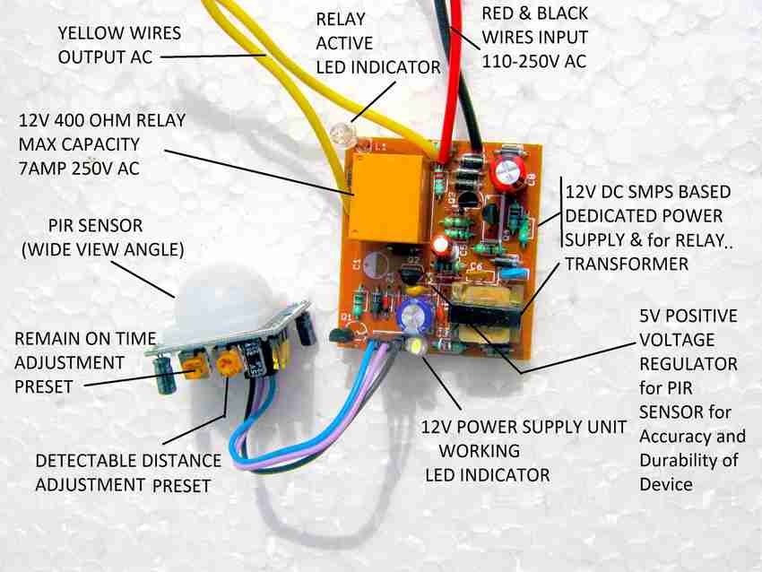 Pir Motion Sensor Circuit ENGINNERING HOBBY PROJECTS: MOTION SENSOR