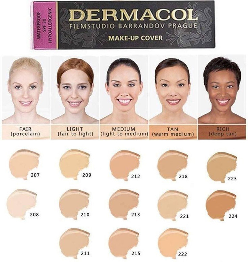 Dermacol foundation shade store
