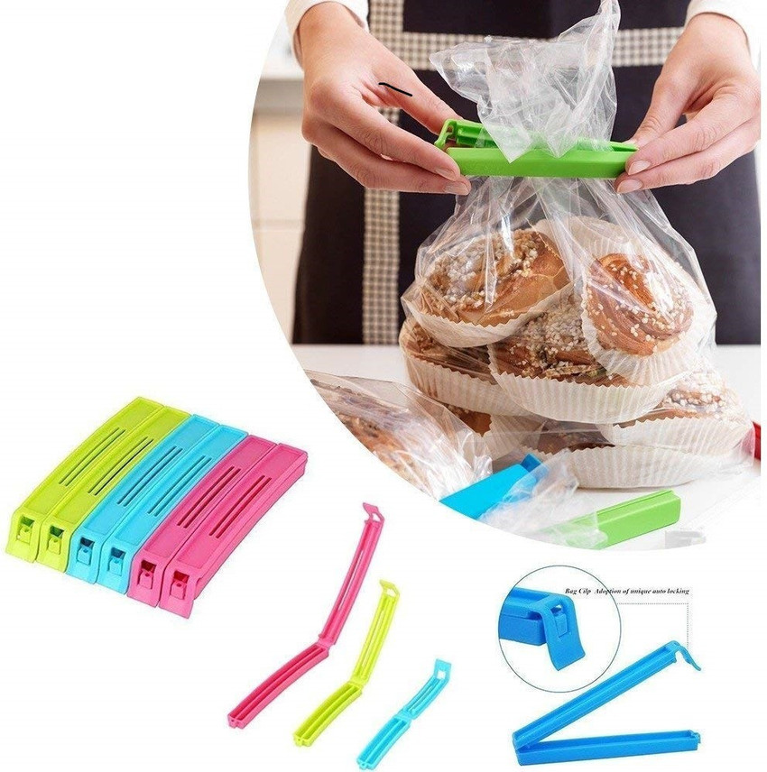 Chefstar A Large Medium Small Plastic Snack Seal Sealing Bag Clips