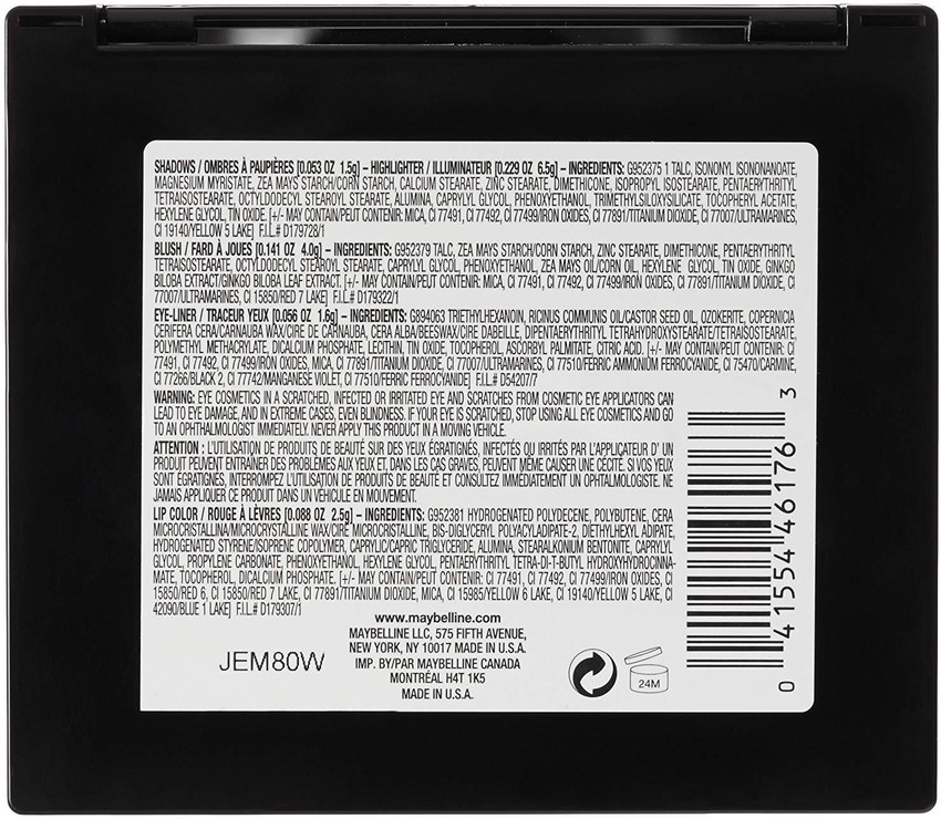 Maybelline New York Makeup Kit Palette Smoke Saubhaya Makeup
