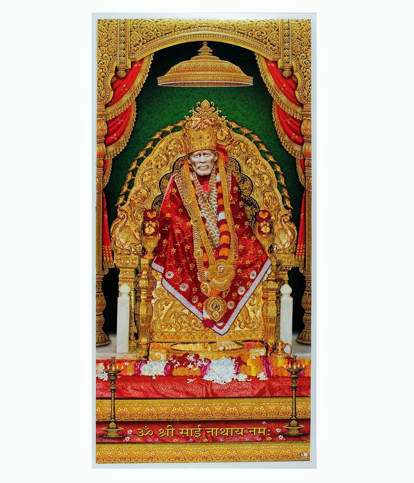 Shirdi Sai Baba Golden Wallpaper