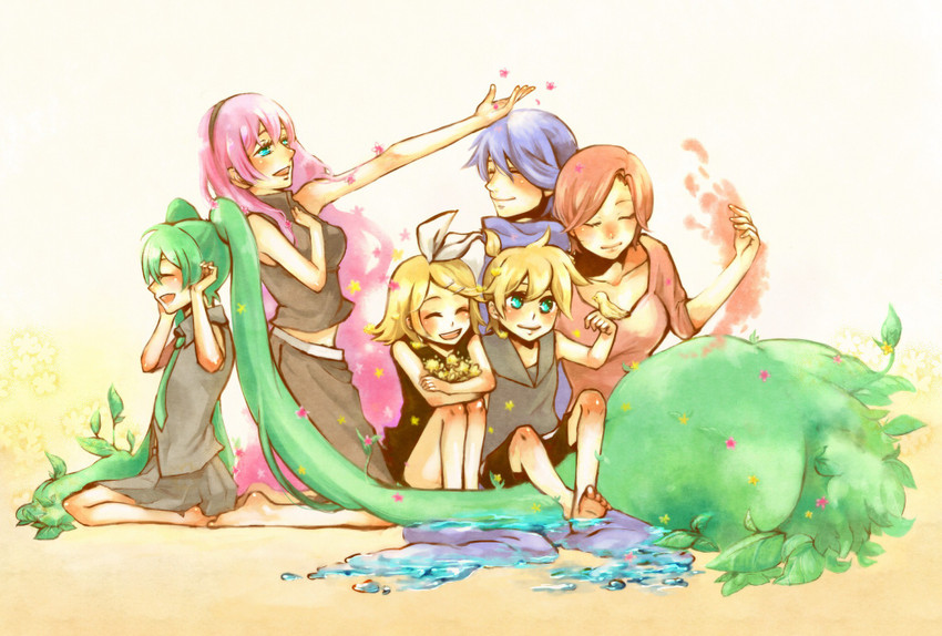 Luka Megurine And Len Kagamine