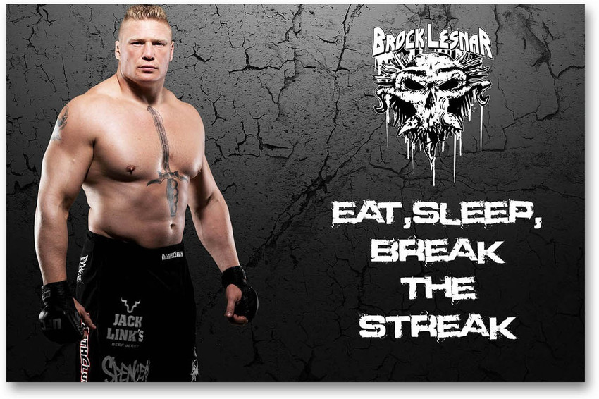 Brock Lesnar Eat Sleep Break The Streak Logo