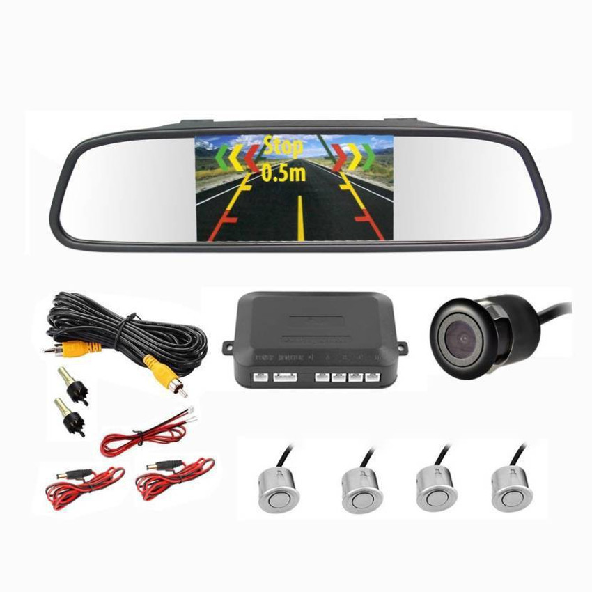 MYTVS TVS 52 Video Reverse Parking Sensor with Distance Reading Voice Silver Parking Sensor Ultrasonic Systems Reverse Assist Camera System Price in India Buy MYTVS TVS 52 Video Reverse Parking Sensor...