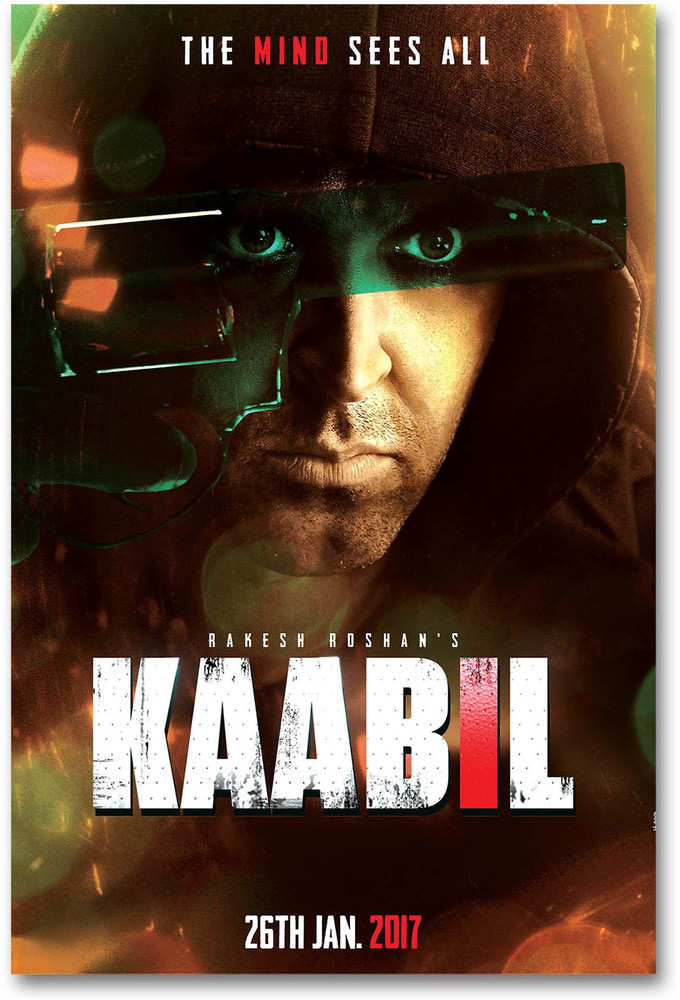 Bollywood Movie Wall Poster Kaabil HD Quality Poster. Paper Print Decorative posters in India Buy art film design movie music nature and educational paintings wallpapers at Flipkart